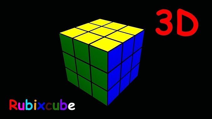 Rubixcube in 3d free VR / AR / low-poly 3D model animated | CGTrader