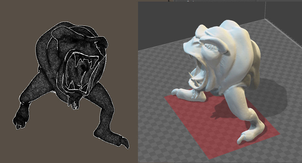ID Monster from FORBIDDEN PLANET figure 3D model 3D printable | CGTrader