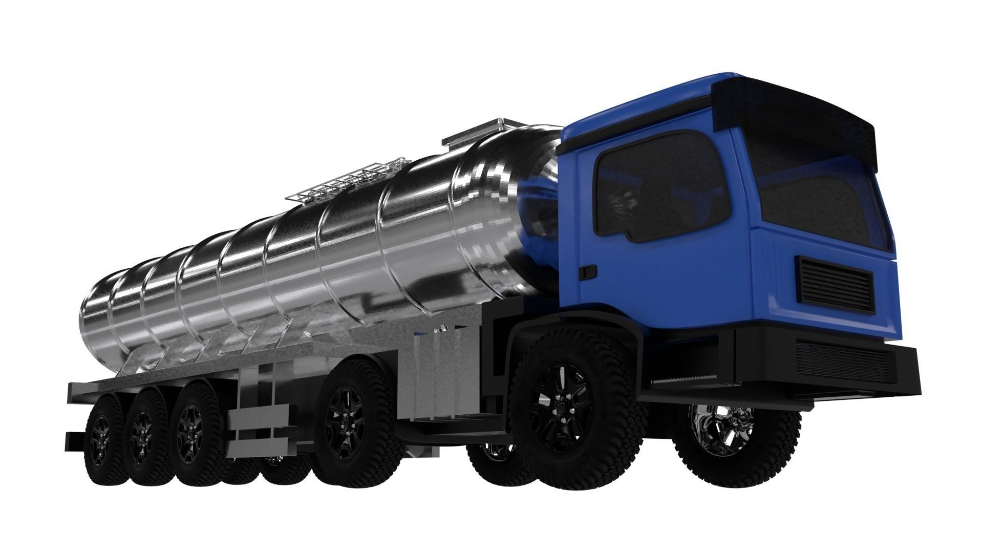 Oil Fuel Truck 3D model | CGTrader