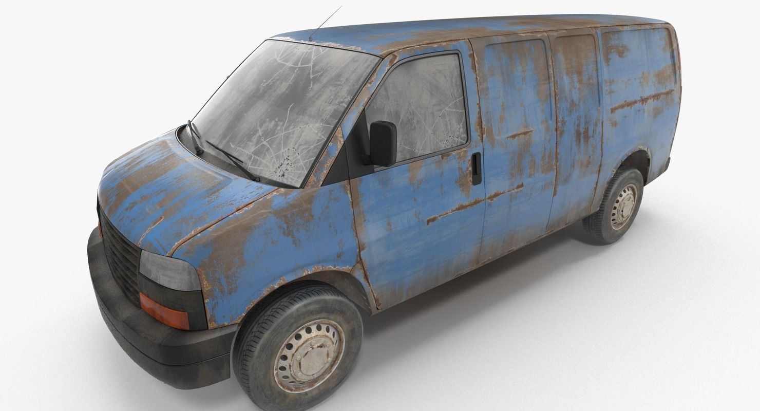 Rusty van 03 3D model | CGTrader