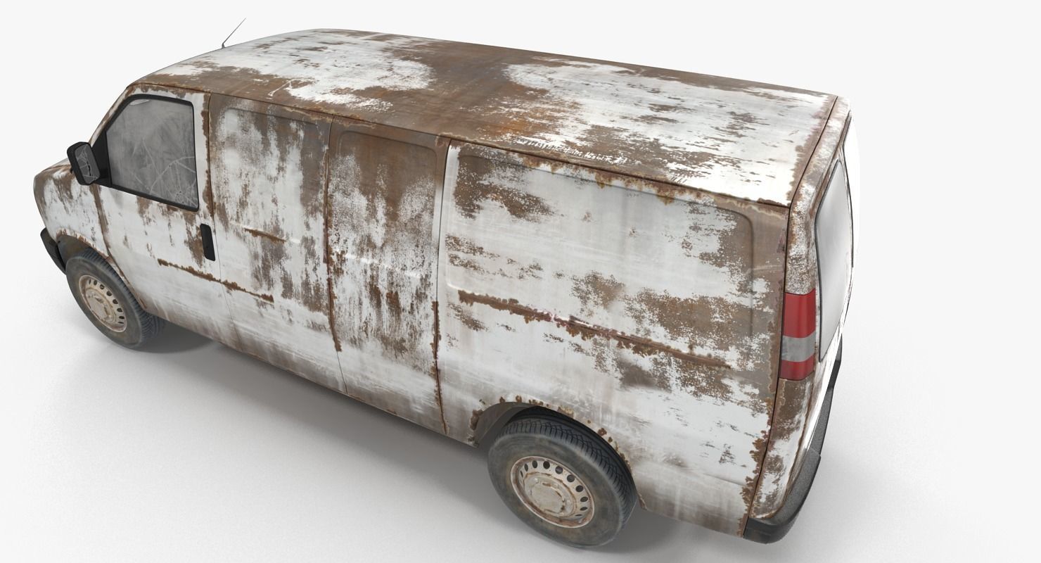 Rusty van 03 3D model | CGTrader
