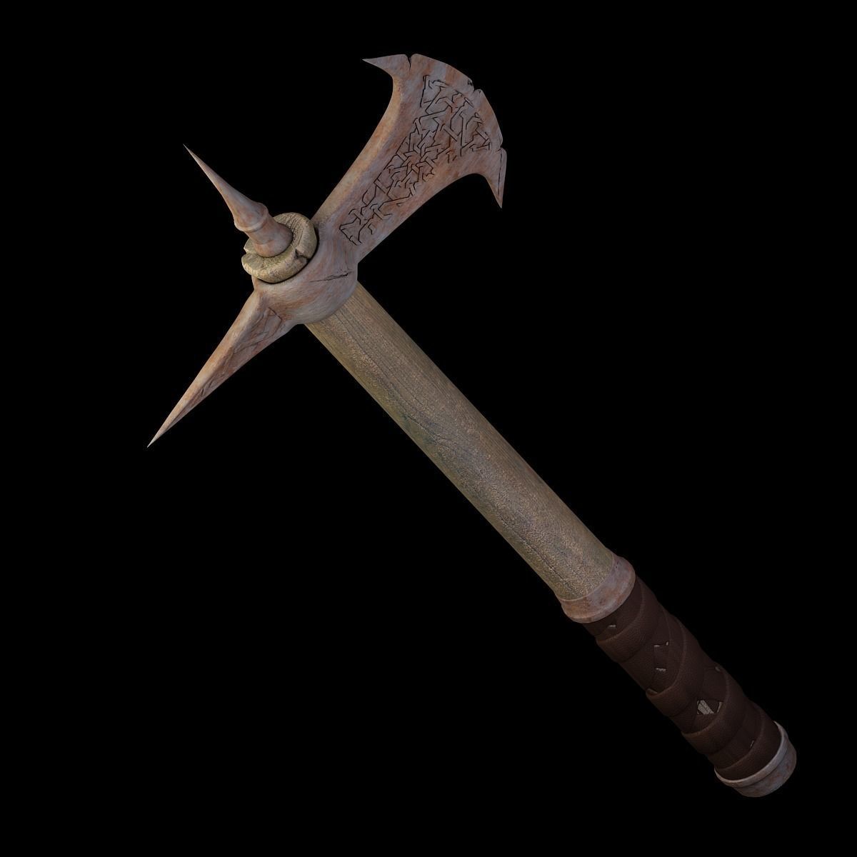 combat hatchet free 3D model | CGTrader
