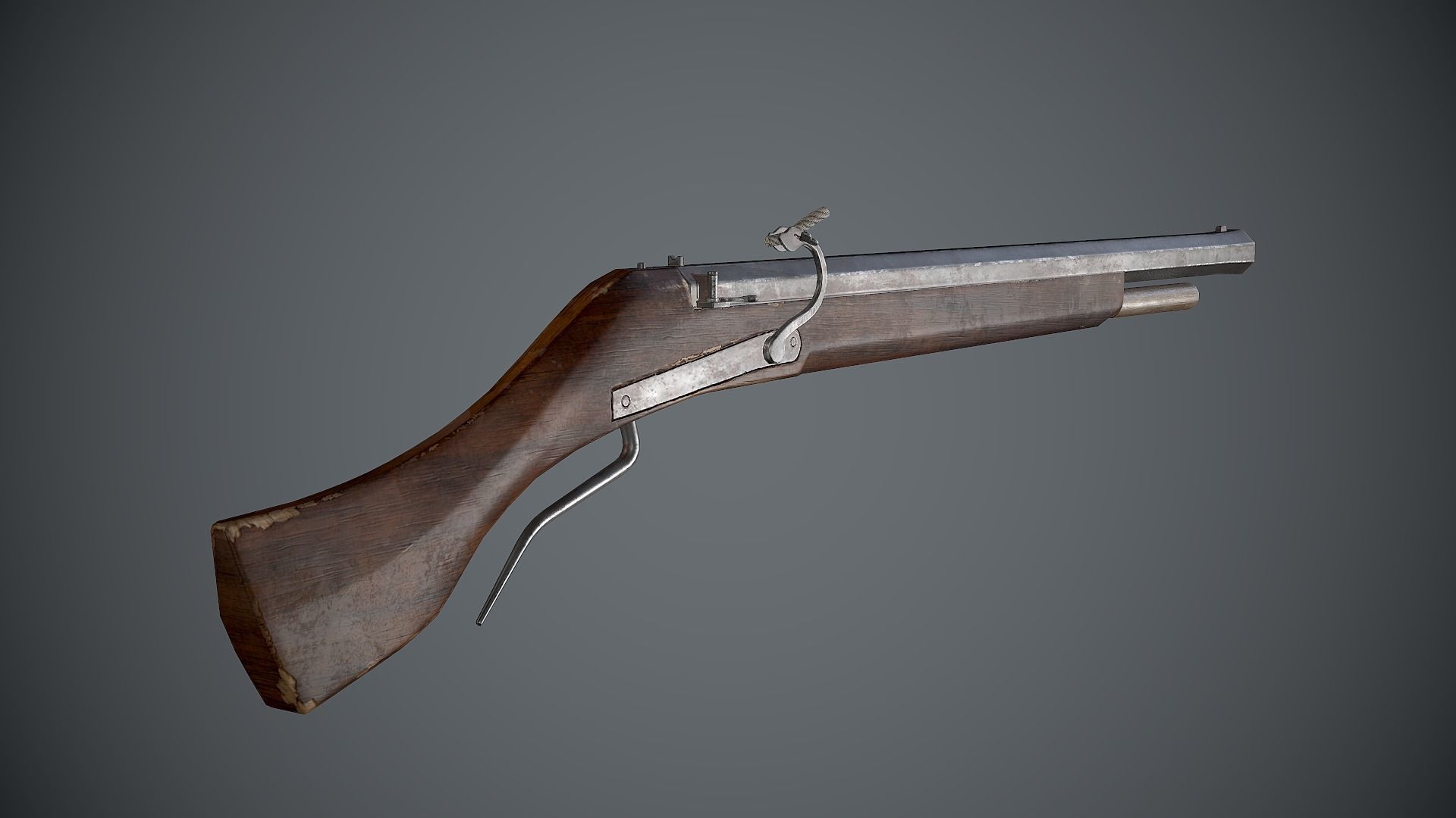3D model Arquebus Medieval VR / AR / low-poly | CGTrader
