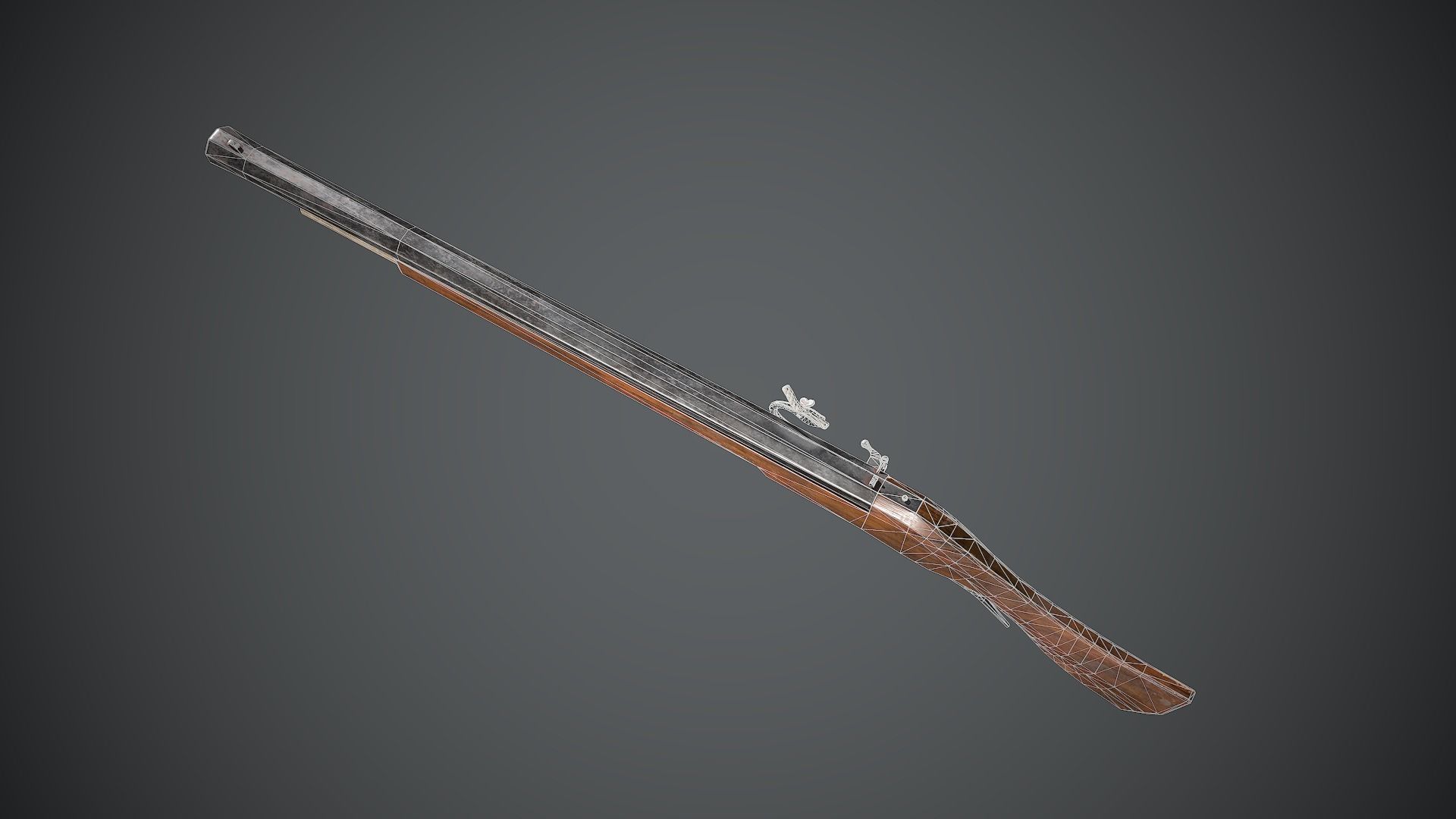 3D model Arquebus Medieval VR / AR / low-poly | CGTrader