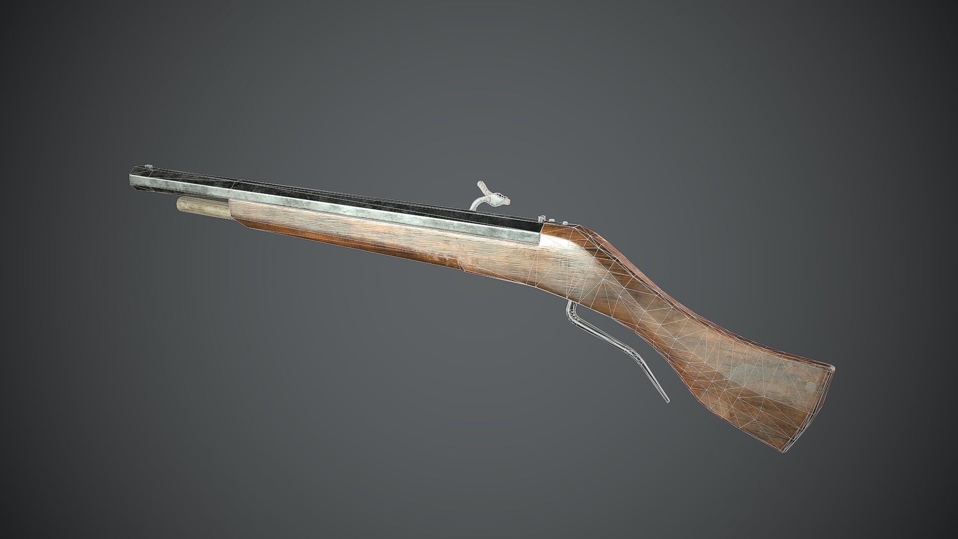 3D model Arquebus Medieval VR / AR / low-poly | CGTrader