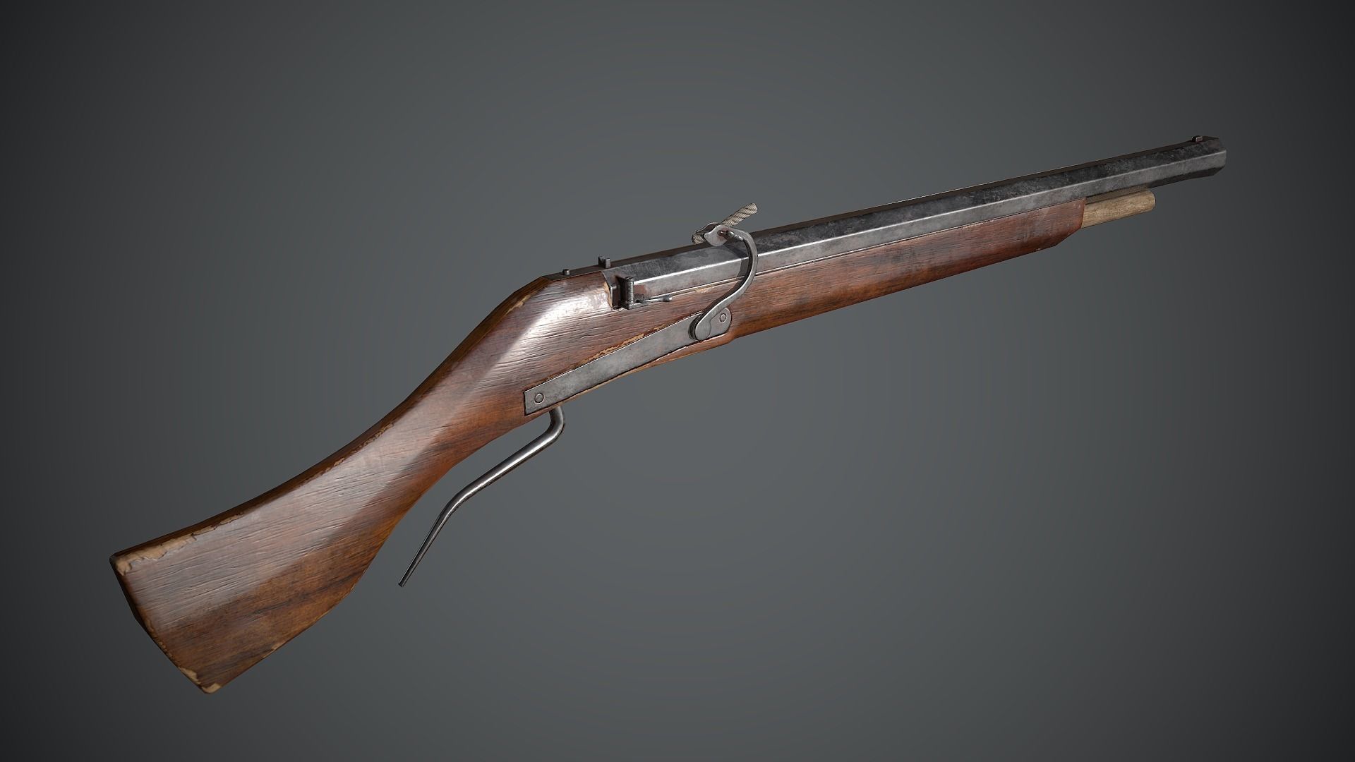 3D model Arquebus Medieval VR / AR / low-poly | CGTrader