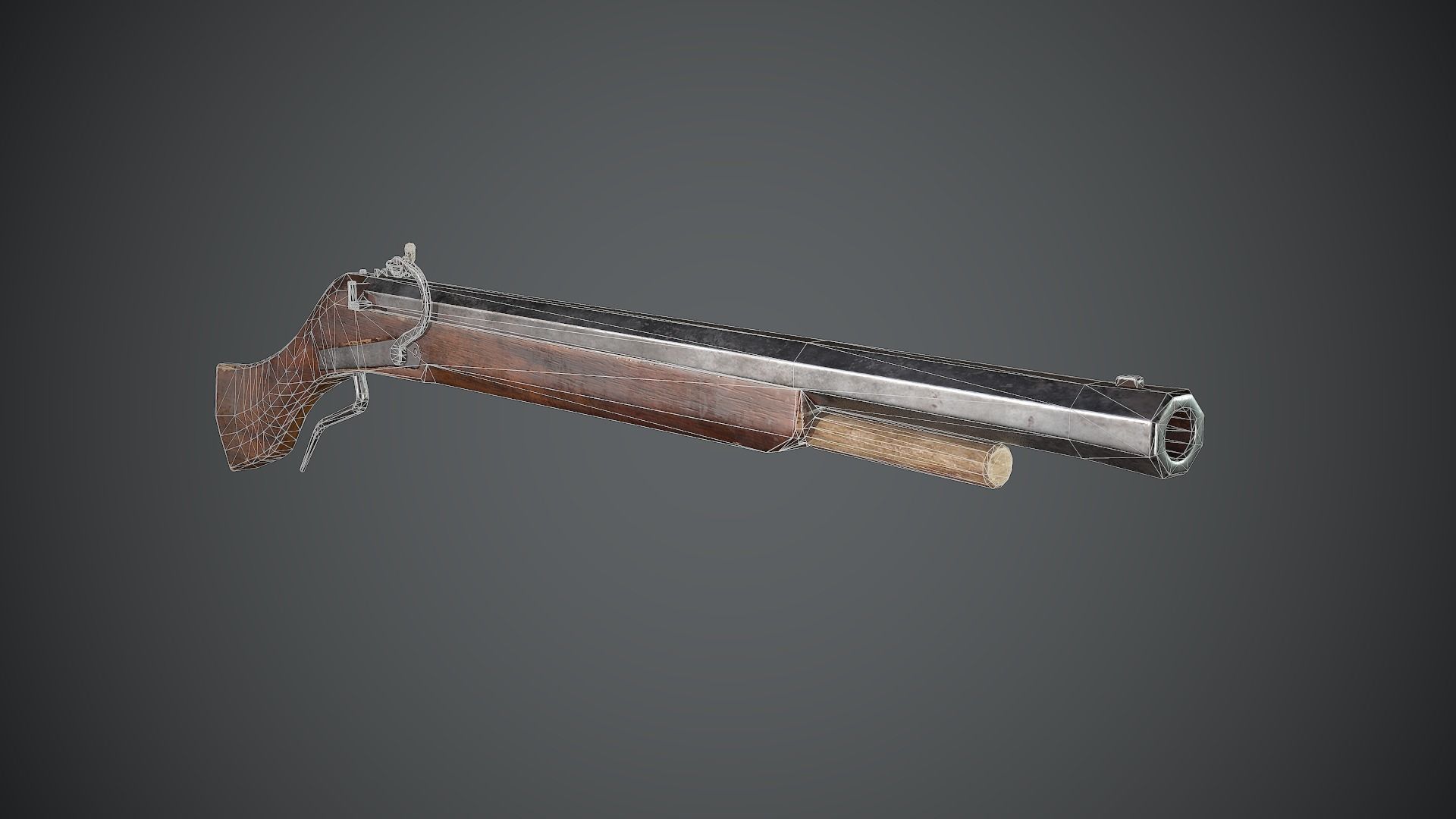 3D model Arquebus Medieval VR / AR / low-poly | CGTrader
