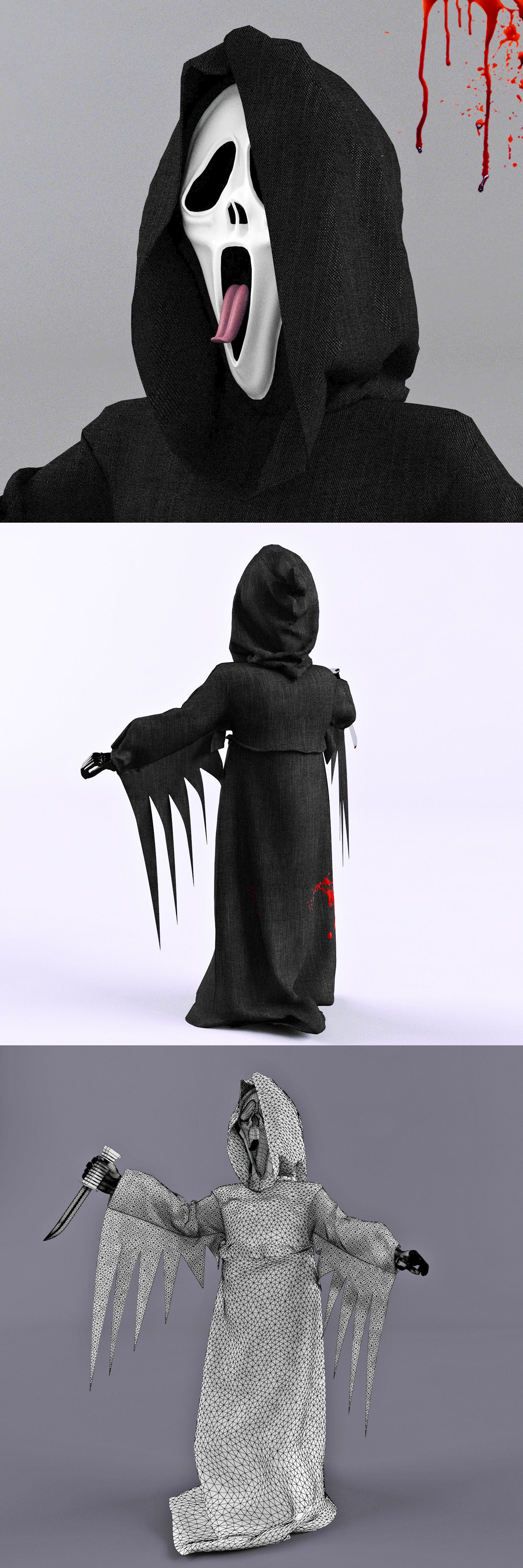 Character Ghost Face 3D model | CGTrader