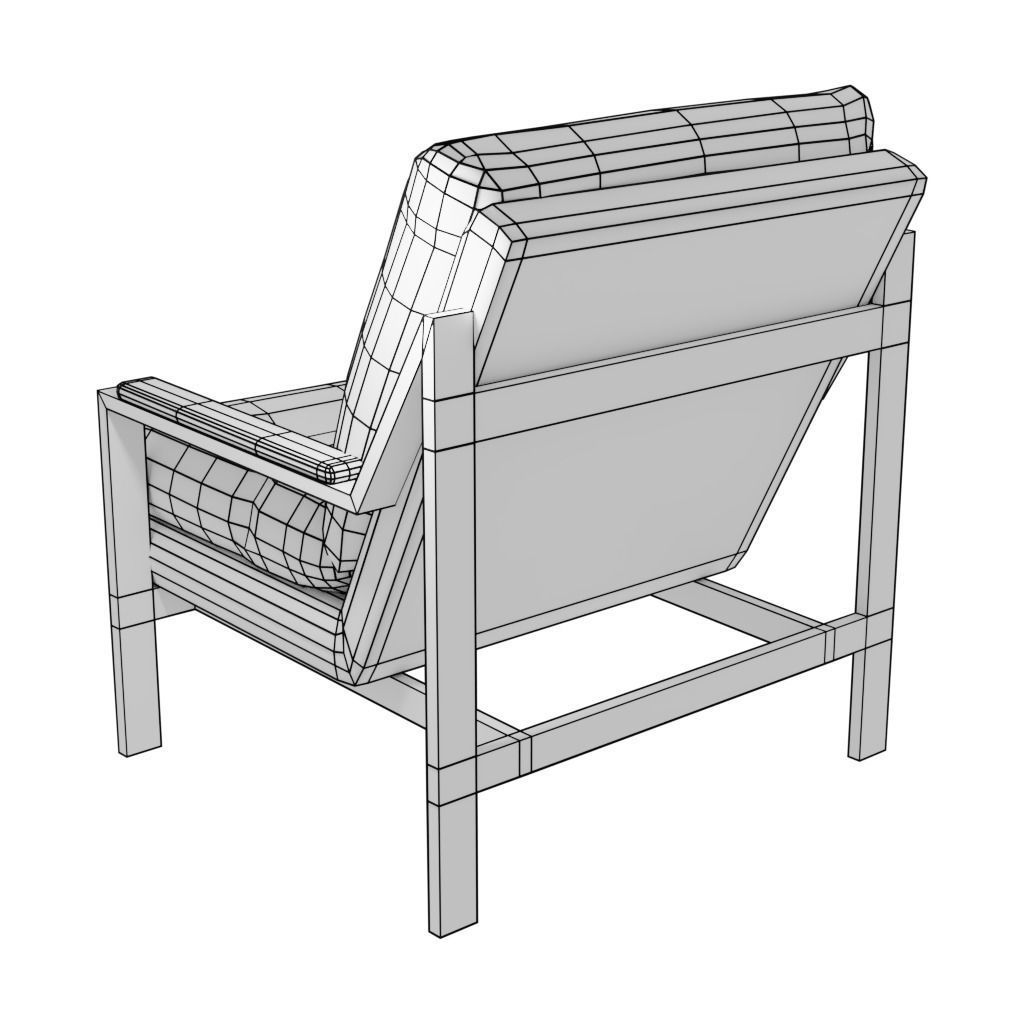 3D model Low poly Chair VR / AR / low-poly | CGTrader