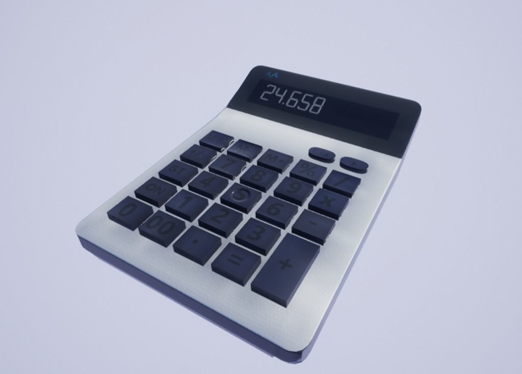 3D model Calculator 3dmodell VR / AR / low-poly | CGTrader