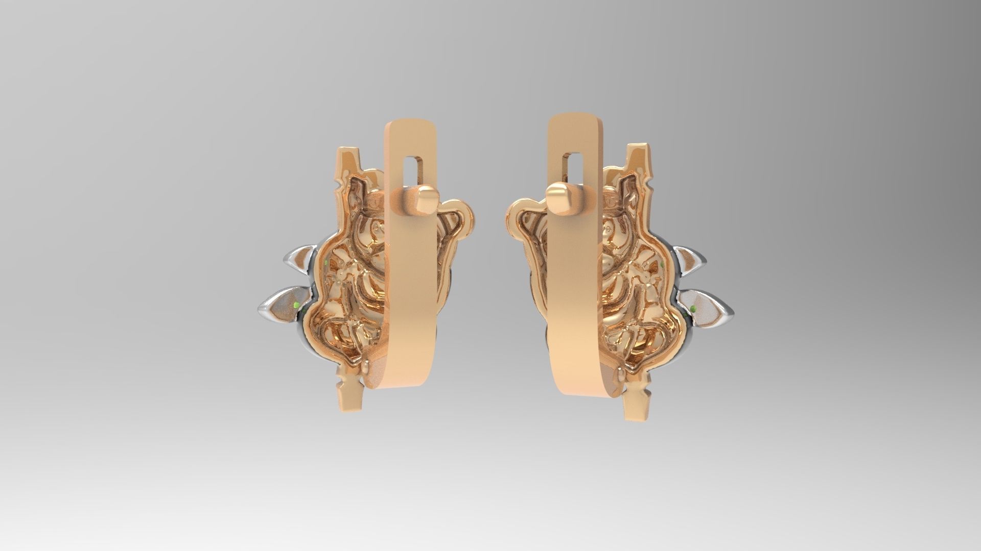 Baby panda earrings 3D model 3D printable | CGTrader