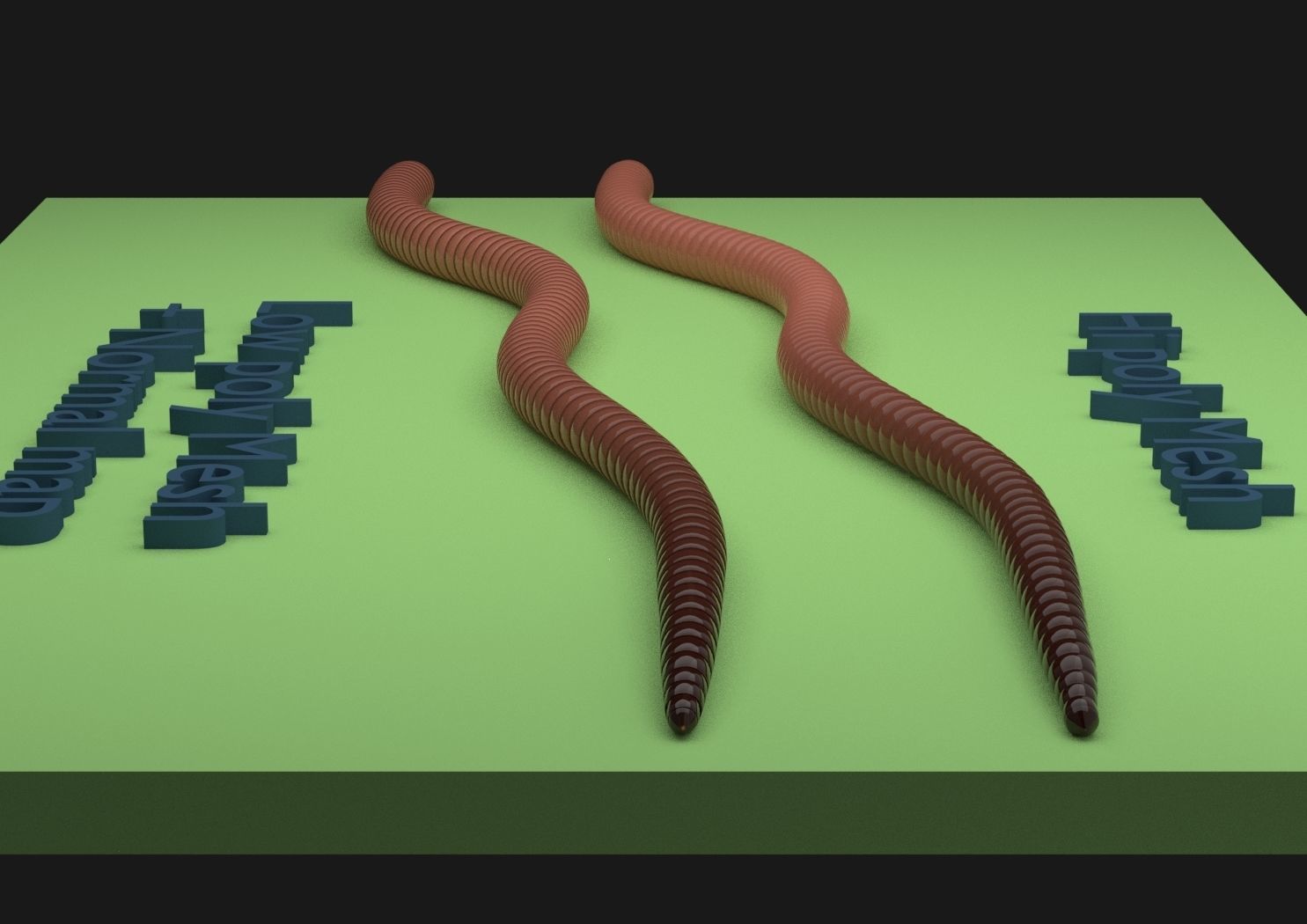Worm - lombric free VR / AR / low-poly 3D model rigged | CGTrader