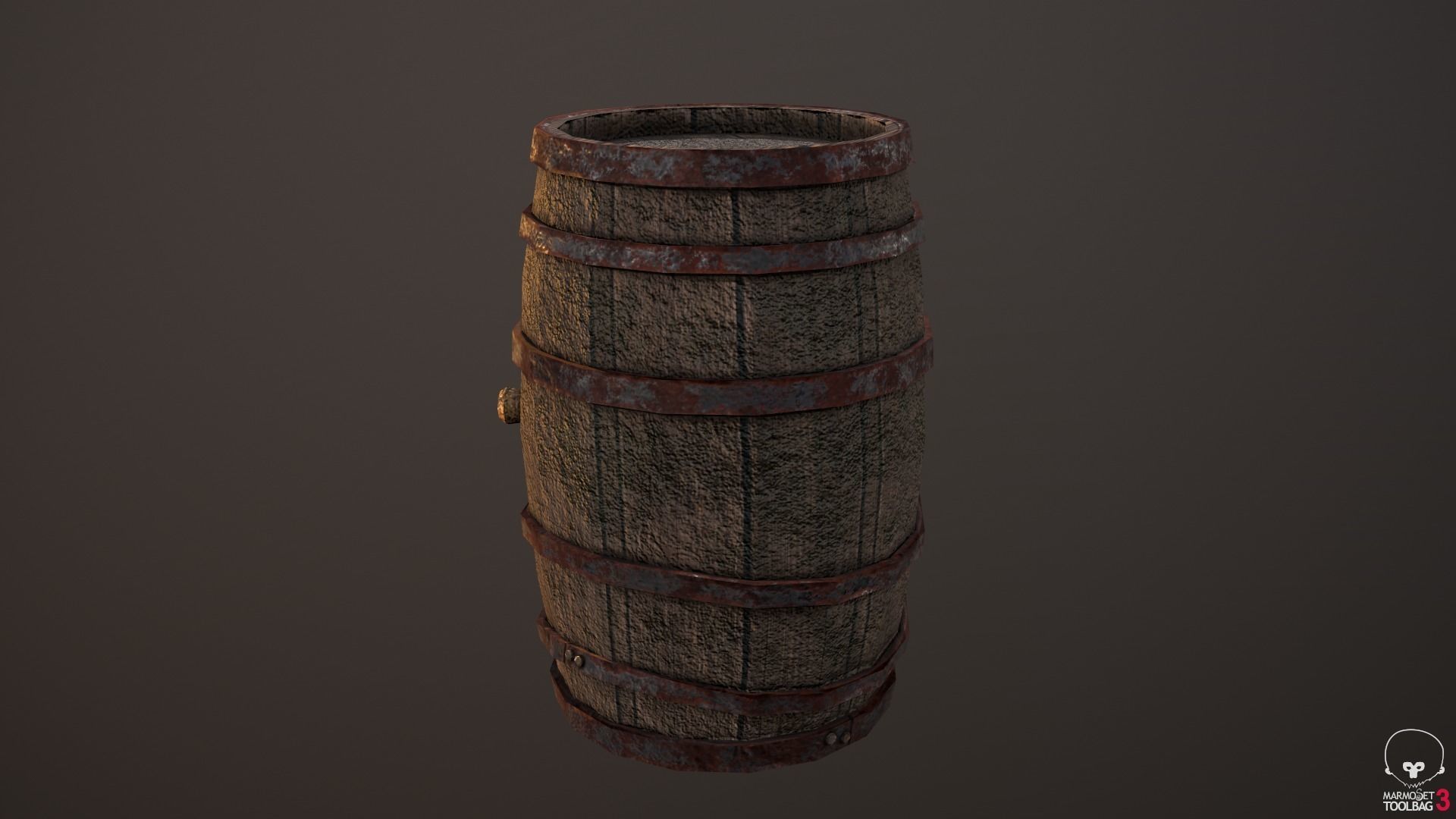 Medieval Wine Barrel Sample of The Dwarf Dungeon free VR / AR / low ...