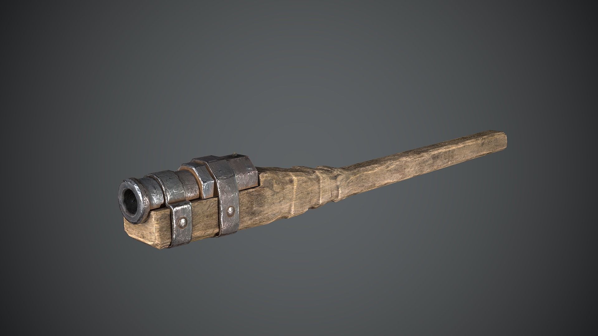 3D model Hand Cannon Medieval VR / AR / low-poly | CGTrader