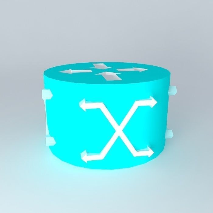 Label Switched Router Symbol 3D model | CGTrader