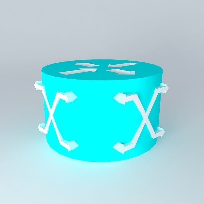 Label Switched Router Symbol 3D model | CGTrader