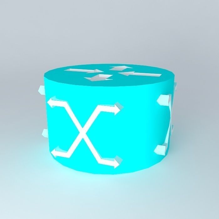 Label Switched Router Symbol 3D model | CGTrader
