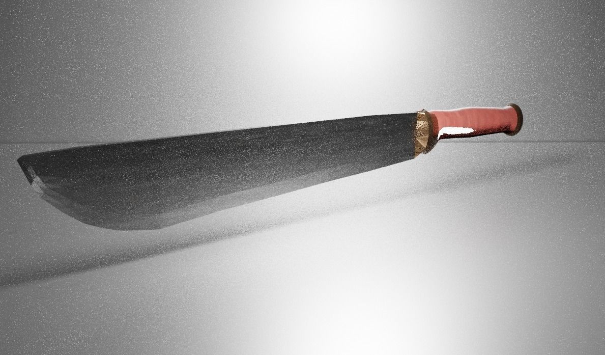 3D model Low polly Knife Jungle Machete VR / AR / low-poly | CGTrader