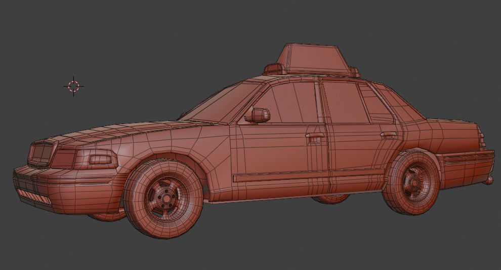 3D model Lowpoly taxi cab VR / AR / low-poly | CGTrader