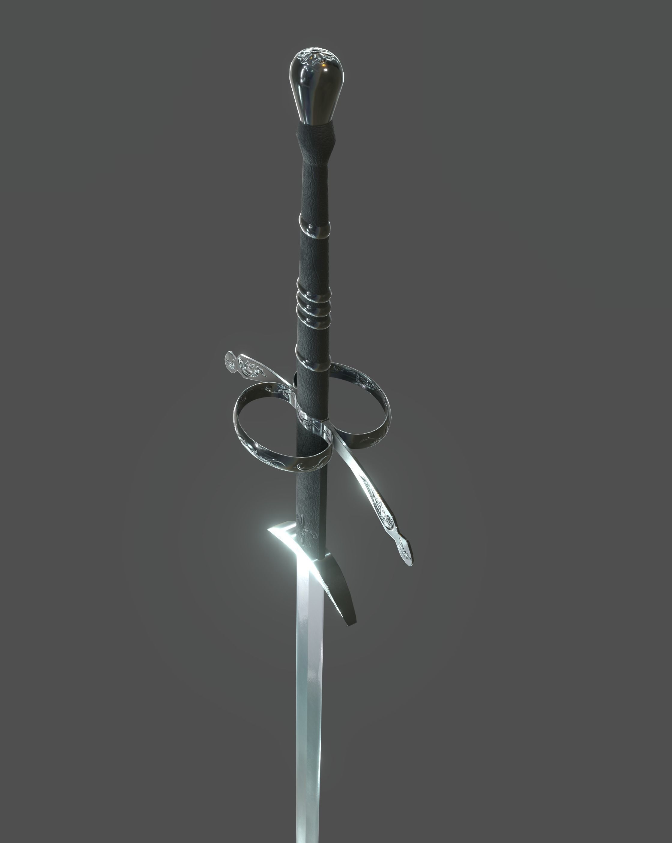 3D model Europen Medieval Great Longsword VR / AR / low-poly | CGTrader