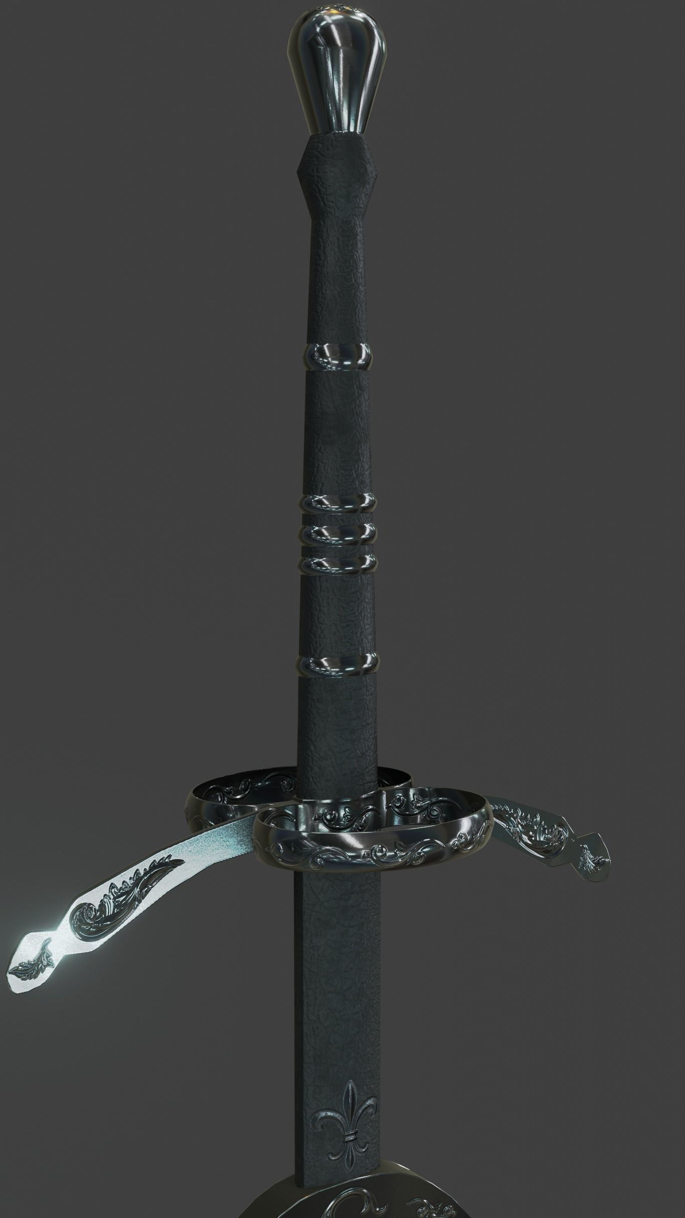 3D model Europen Medieval Great Longsword VR / AR / low-poly | CGTrader