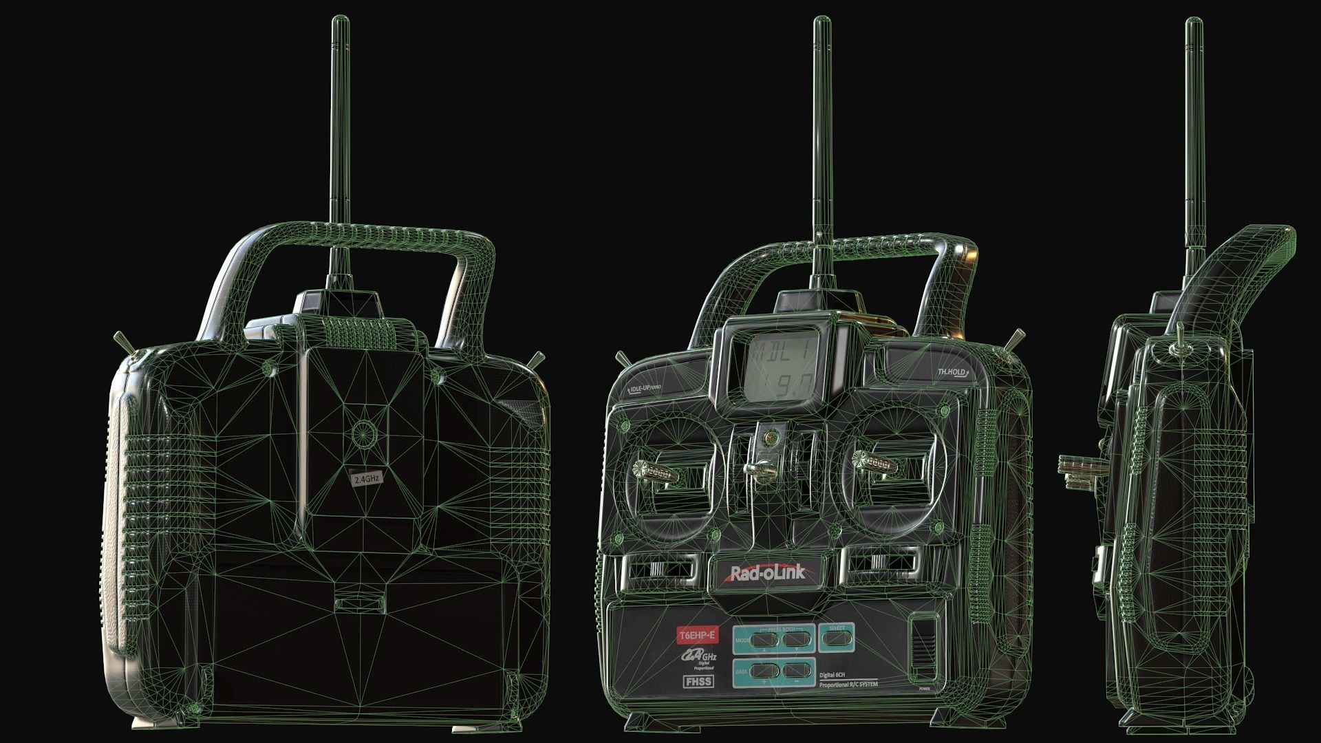 3D model RC Controller VR / AR / low-poly | CGTrader