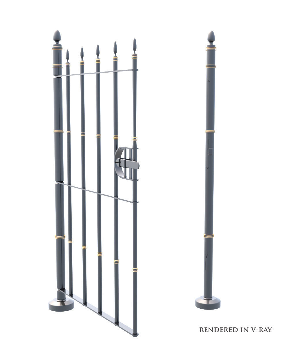 Cathedral Railing free VR / AR / low-poly 3D model | CGTrader