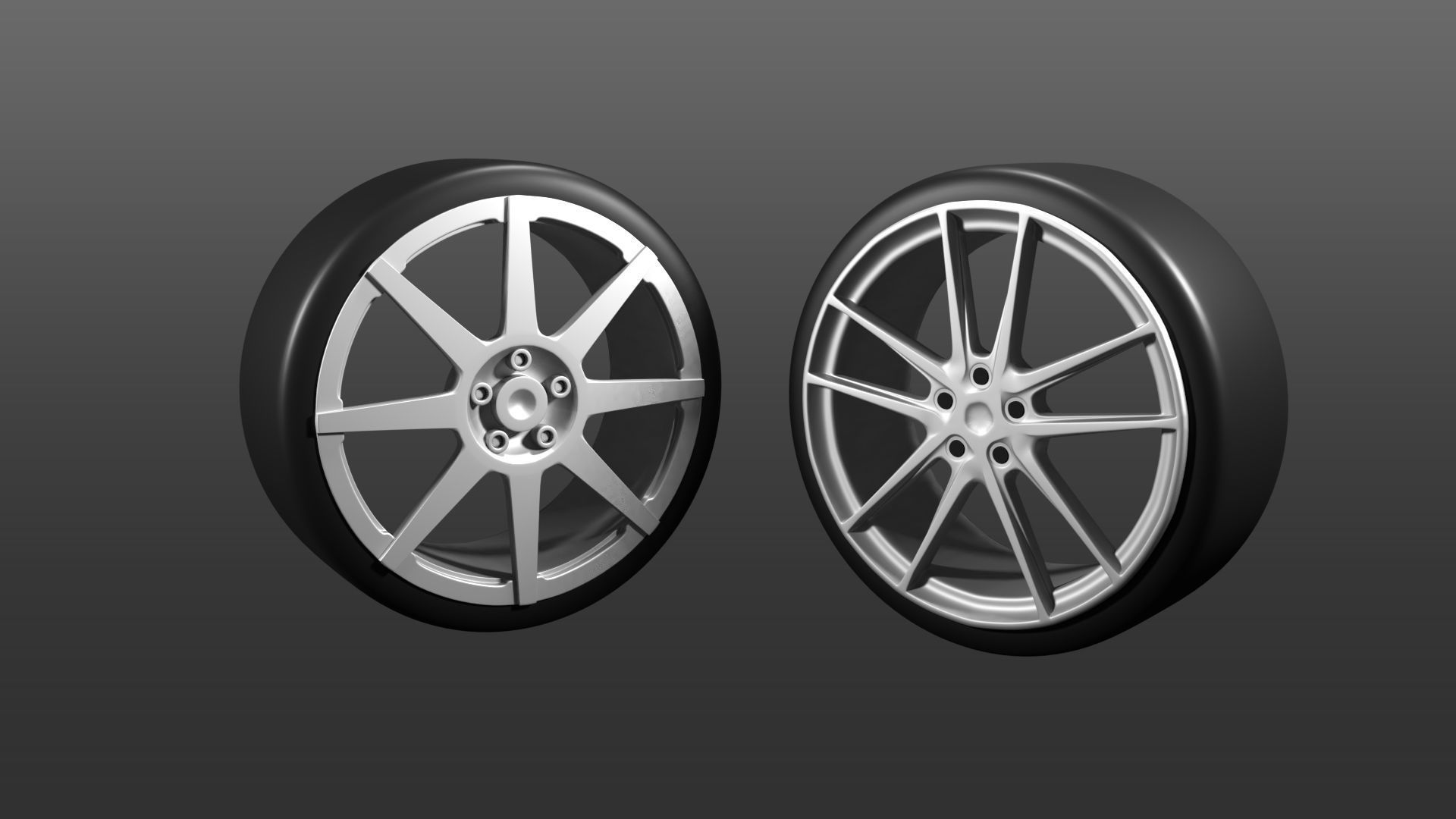wheels car rims free VR / AR / low-poly 3D model | CGTrader