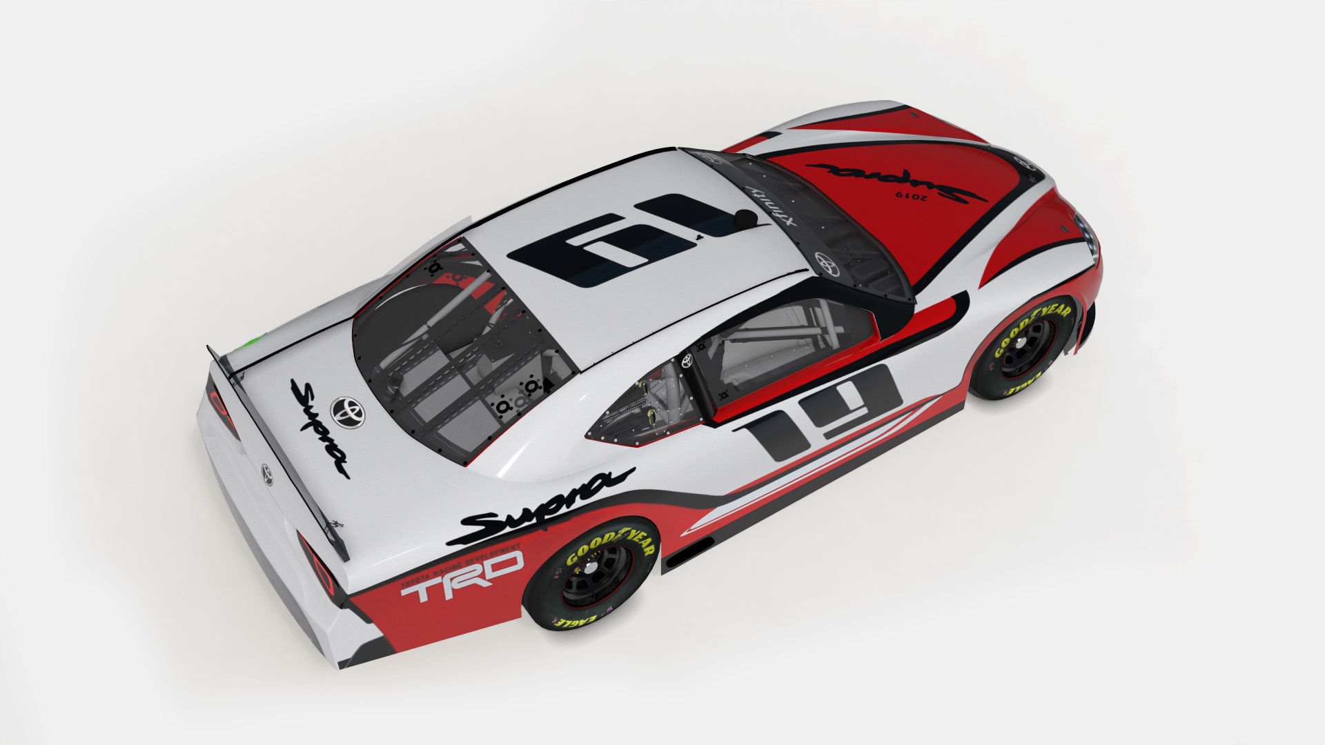 3D model Toyota Supra 2019 Nascar VR / AR / low-poly | CGTrader