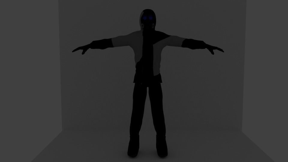Snippy person 3D model rigged | CGTrader