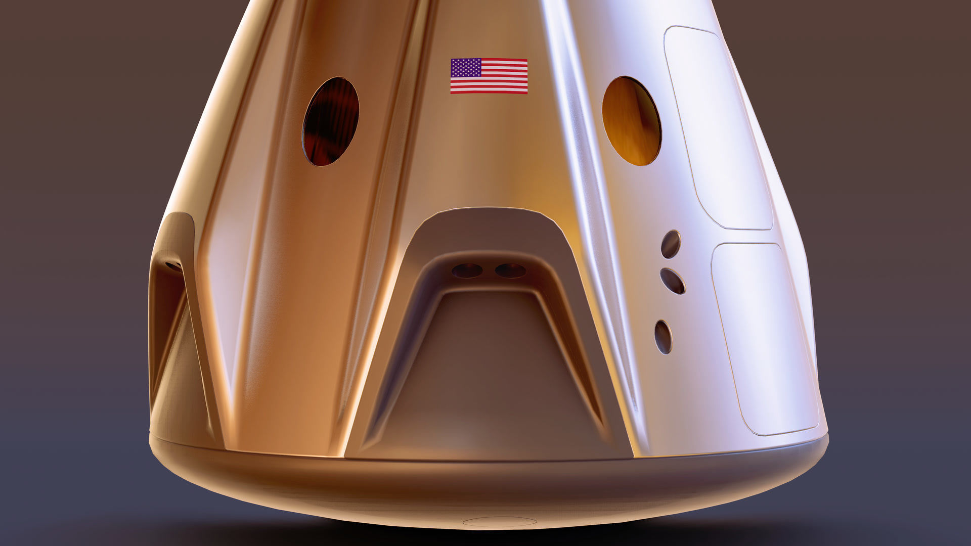 3D model Rocket - SpaceX Crew Dragon 2 VR / AR / low-poly | CGTrader