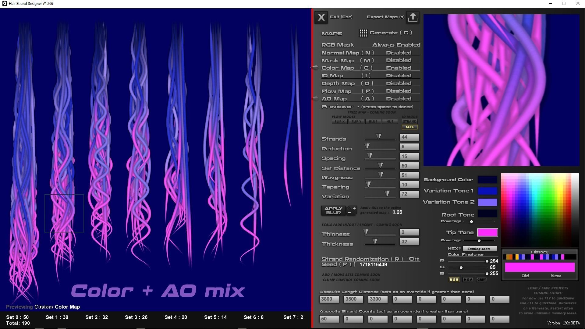 3D model Hair strand Designer - Standalone hair strand tool VR / AR ...