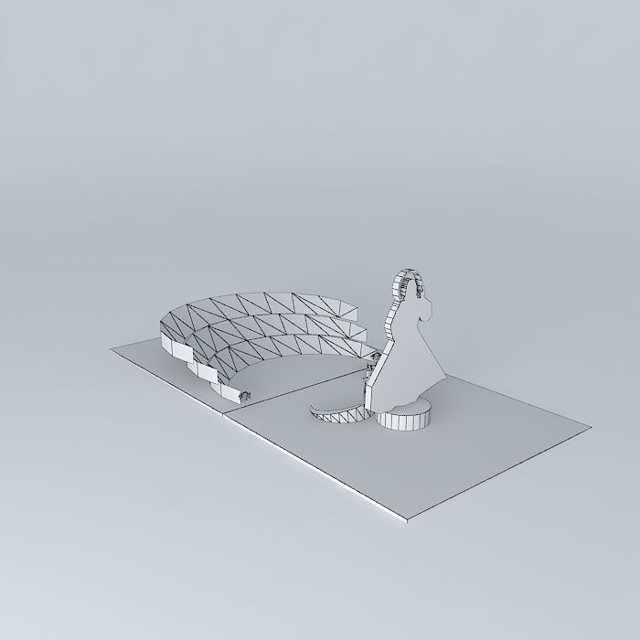 Jesus Divine Mercy Shrine free 3D model | CGTrader