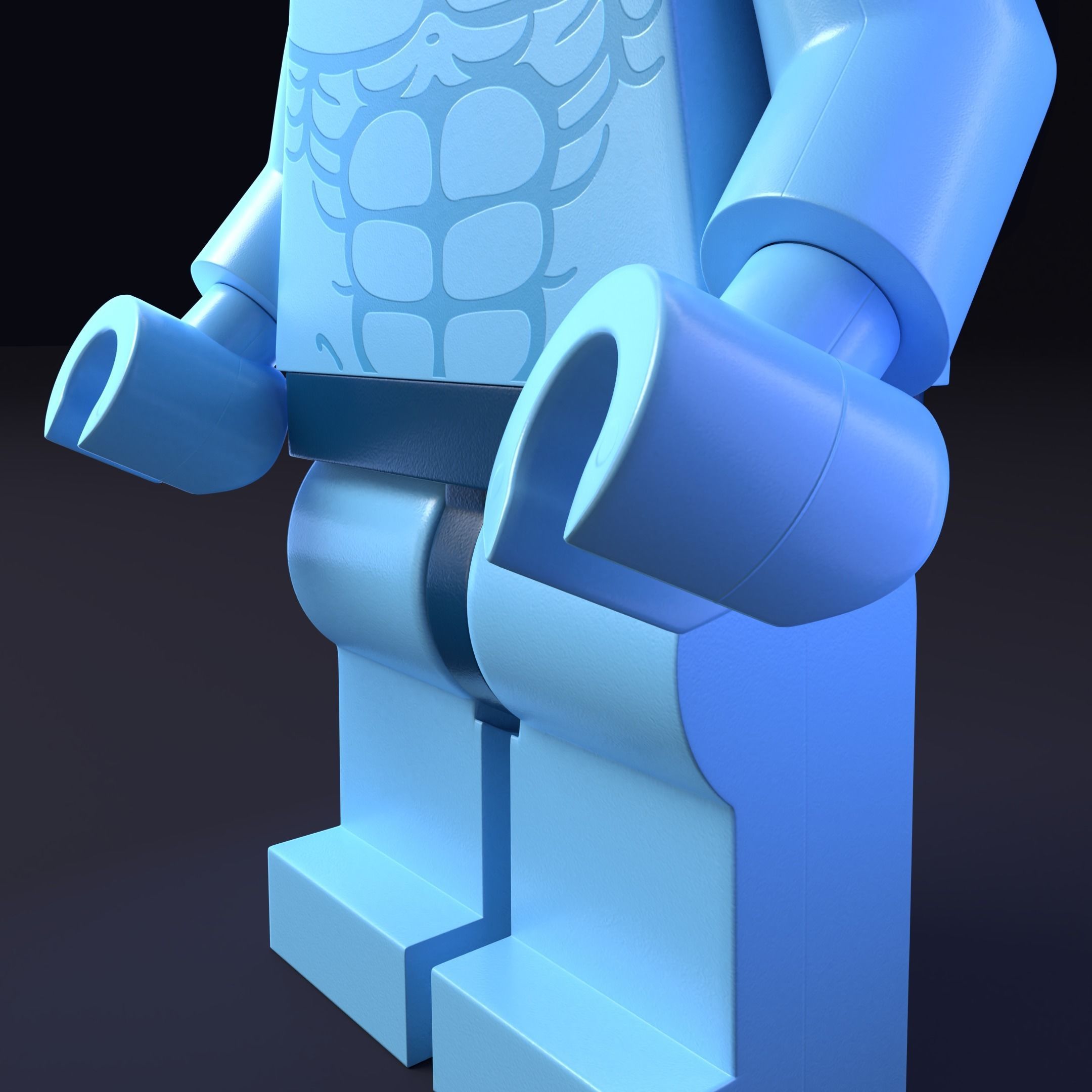 LEGO minifigure - Dr Manhattan - Watchmen 3D model | CGTrader