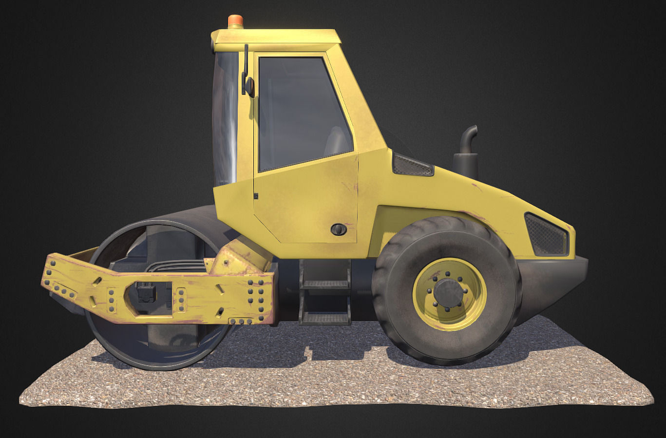 3D model Steamroller old version VR / AR / low-poly | CGTrader