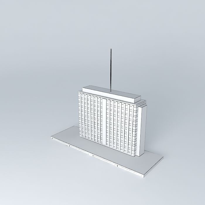 Industrial Bank Building free 3D model | CGTrader