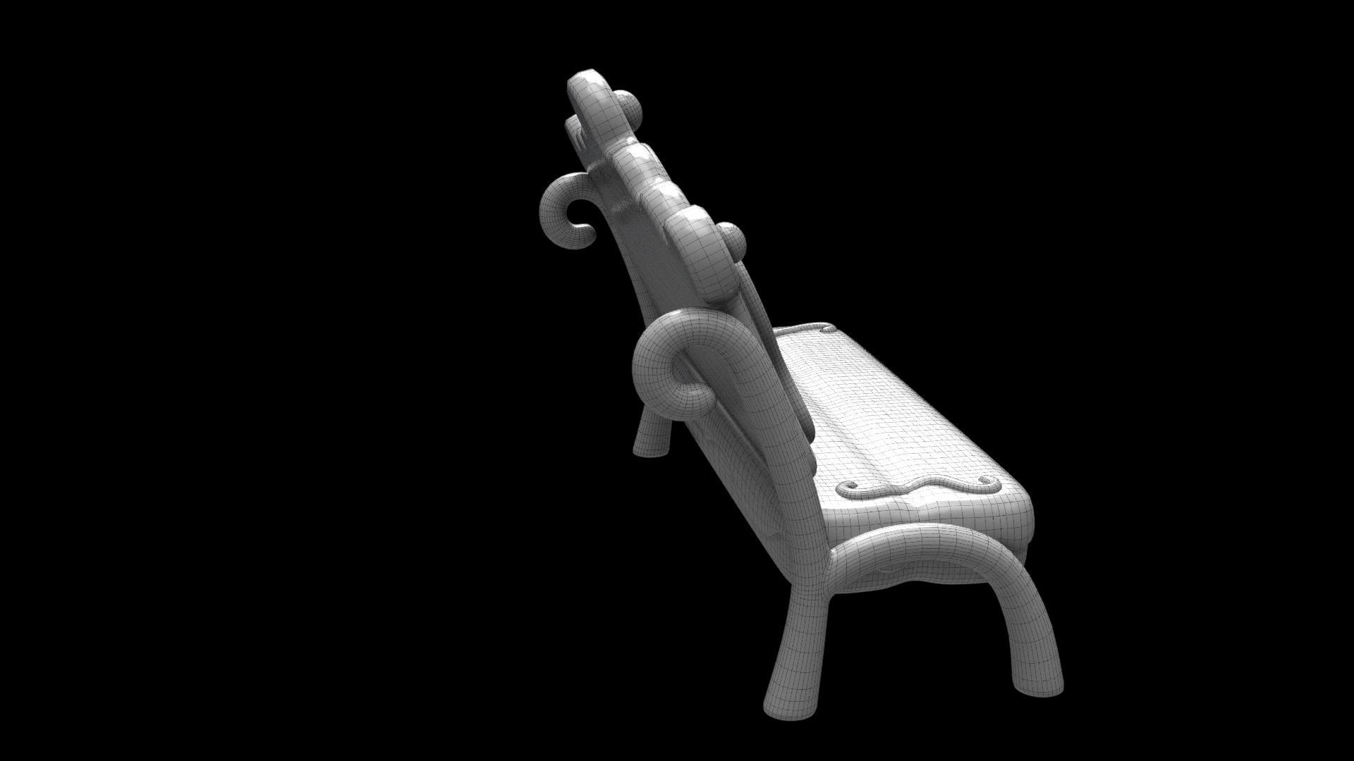 Gingerbread bench inspired by Gingerbread house fairytale 3D model ...