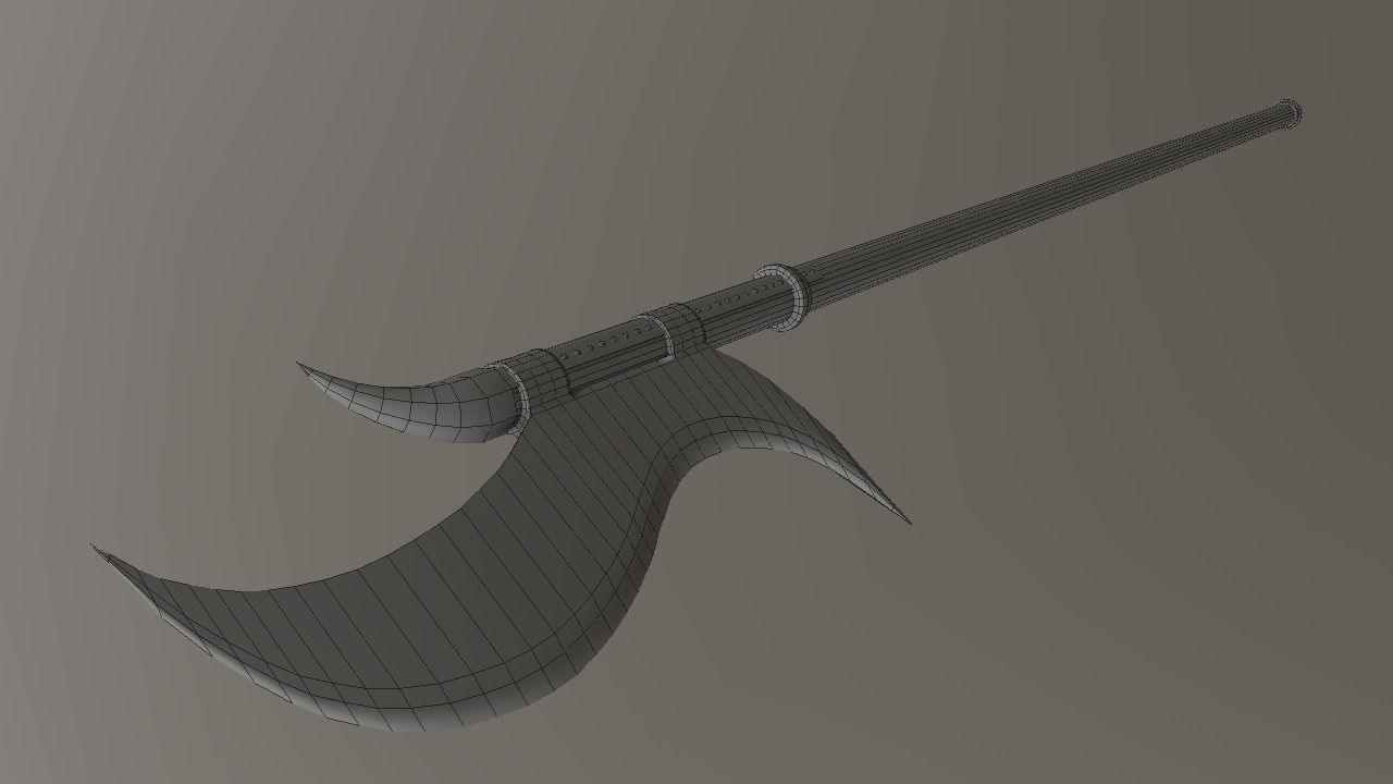 3D model Medieval Bardiche VR / AR / low-poly | CGTrader