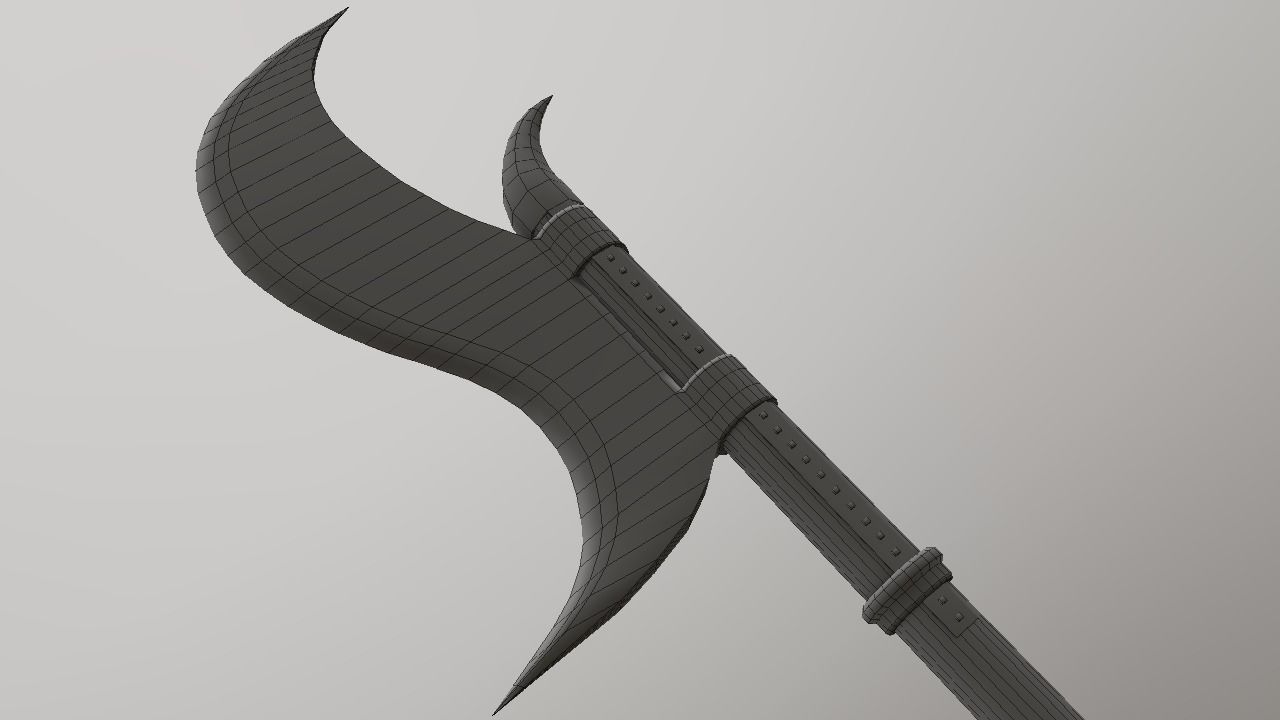 3D model Medieval Bardiche VR / AR / low-poly | CGTrader