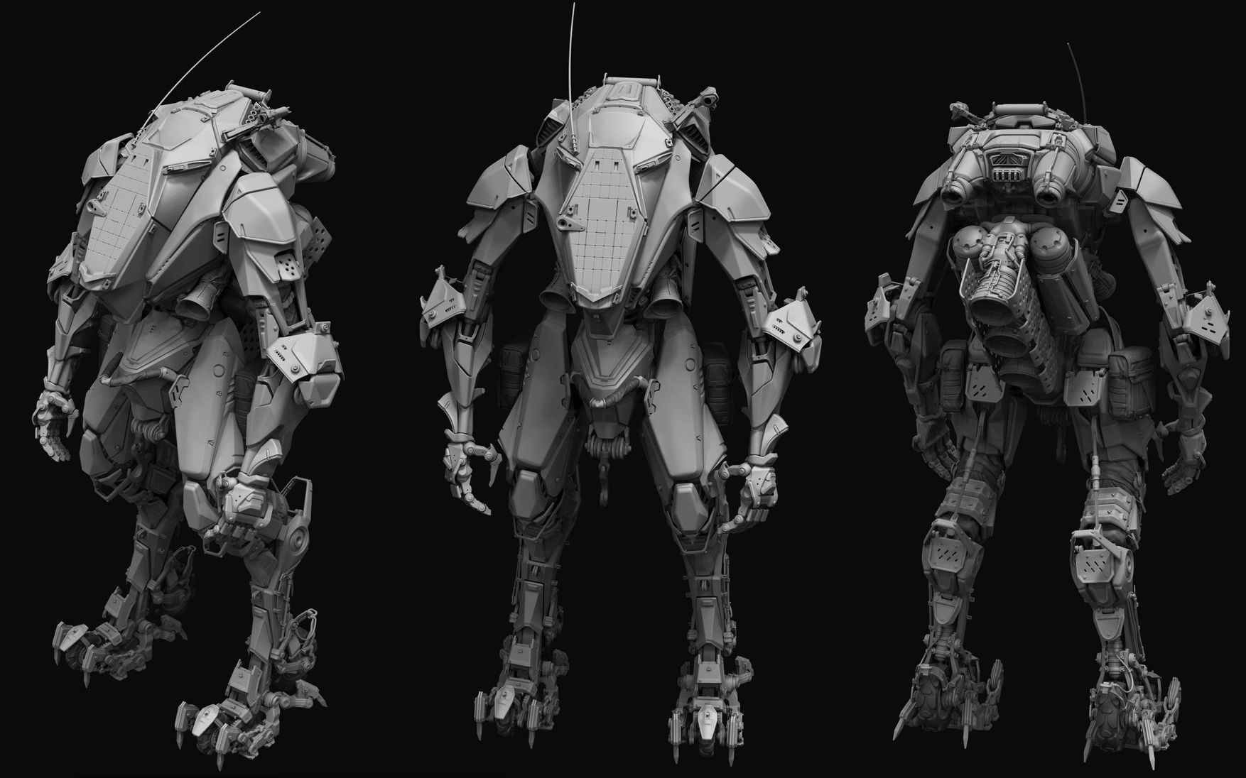 Highpoly Battle Mech 3D model | CGTrader