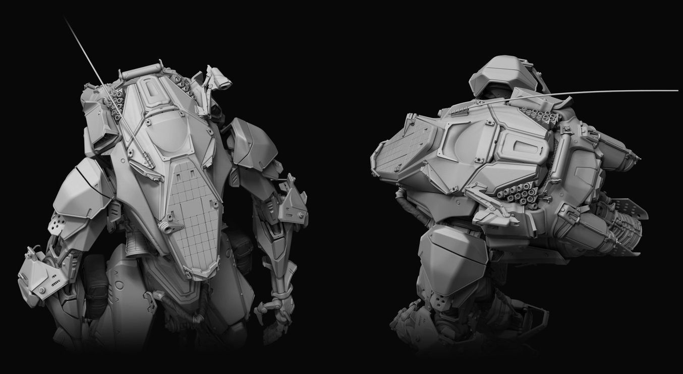 Highpoly Battle Mech 3D model | CGTrader