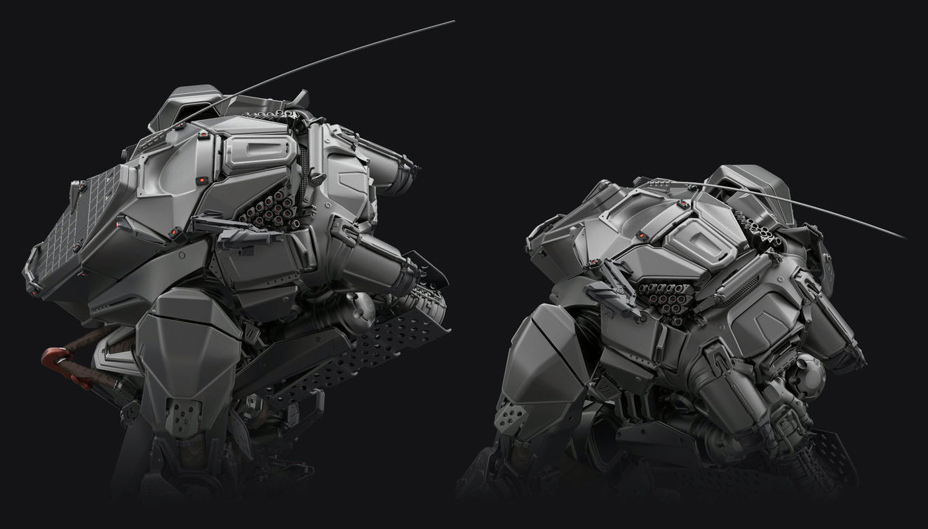 Highpoly Battle Mech 3D model | CGTrader