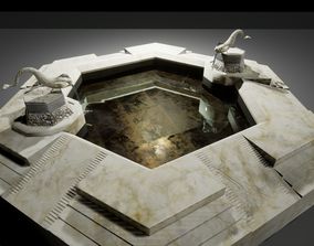 Low-poly Fountain 3D Models | CGTrader