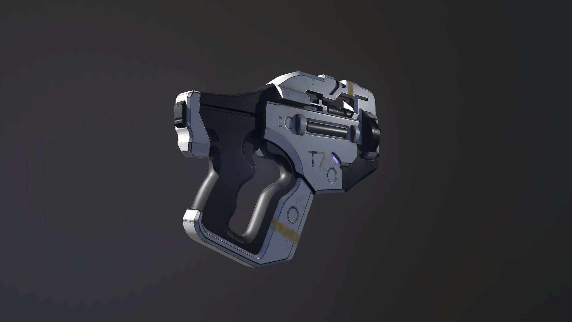 ME3 talon t7 heavy pistol free VR / AR / low-poly 3D model | CGTrader