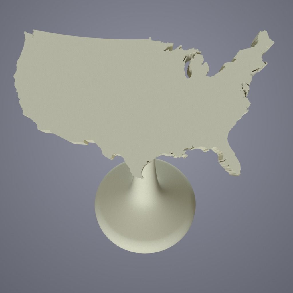 Little USA 3D model 3D printable | CGTrader
