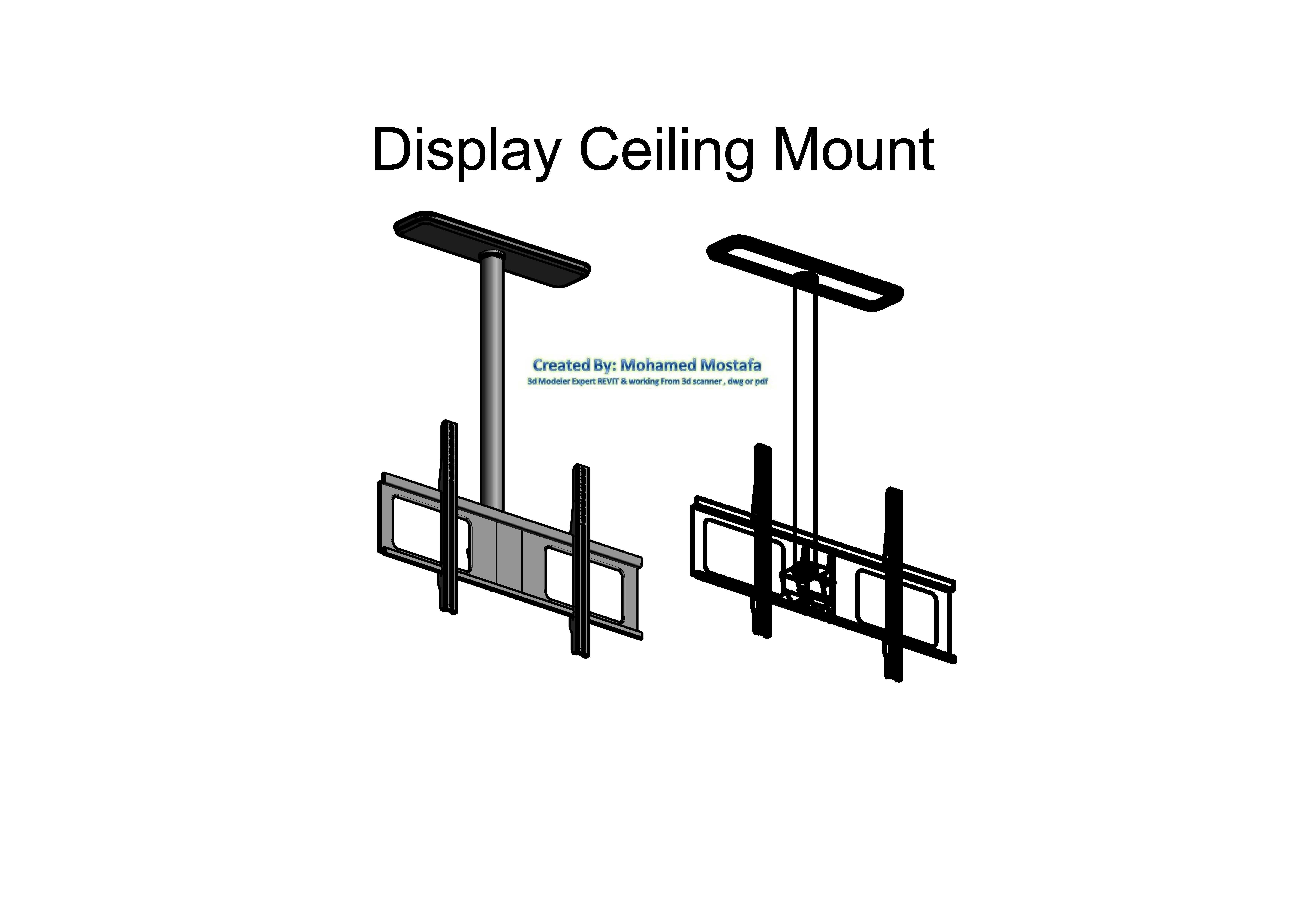 Display Wall - Floor - Ceiling Mount Revit Families 2015 3D model ...