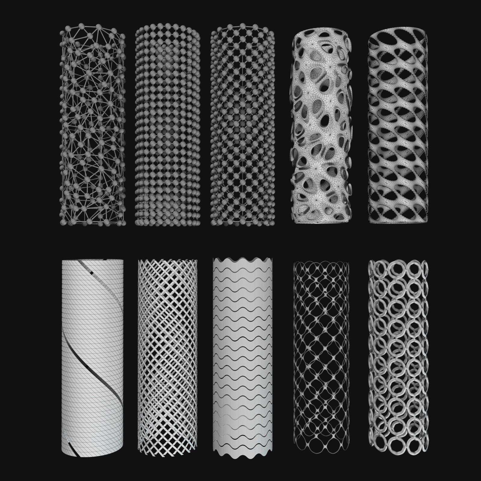 Tubes free 3D model | CGTrader