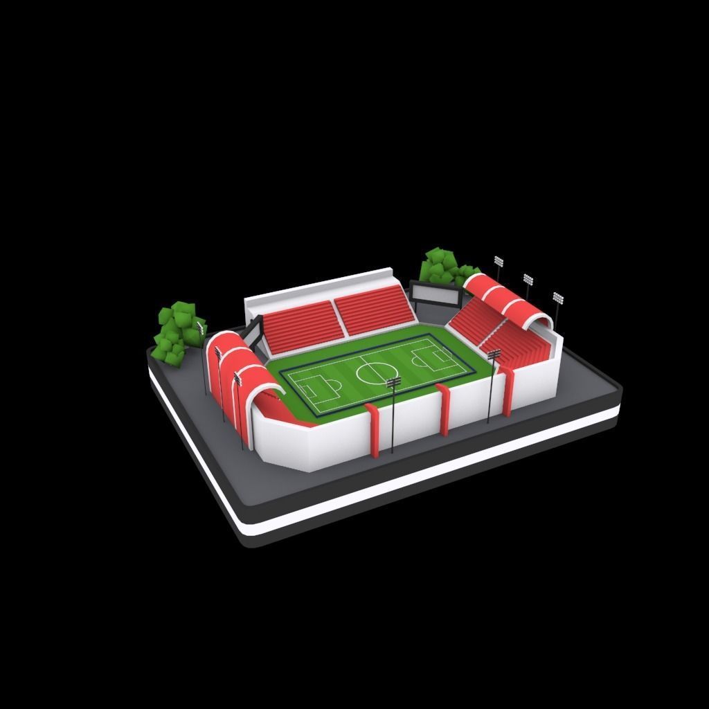 3D model Stadium low poly pack VR / AR / low-poly | CGTrader