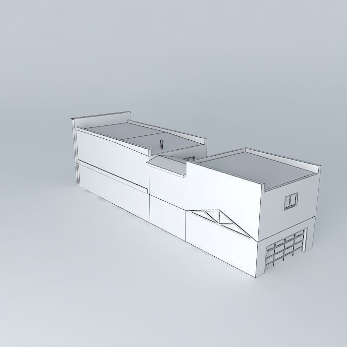 Storefront Townhouse free 3D model | CGTrader