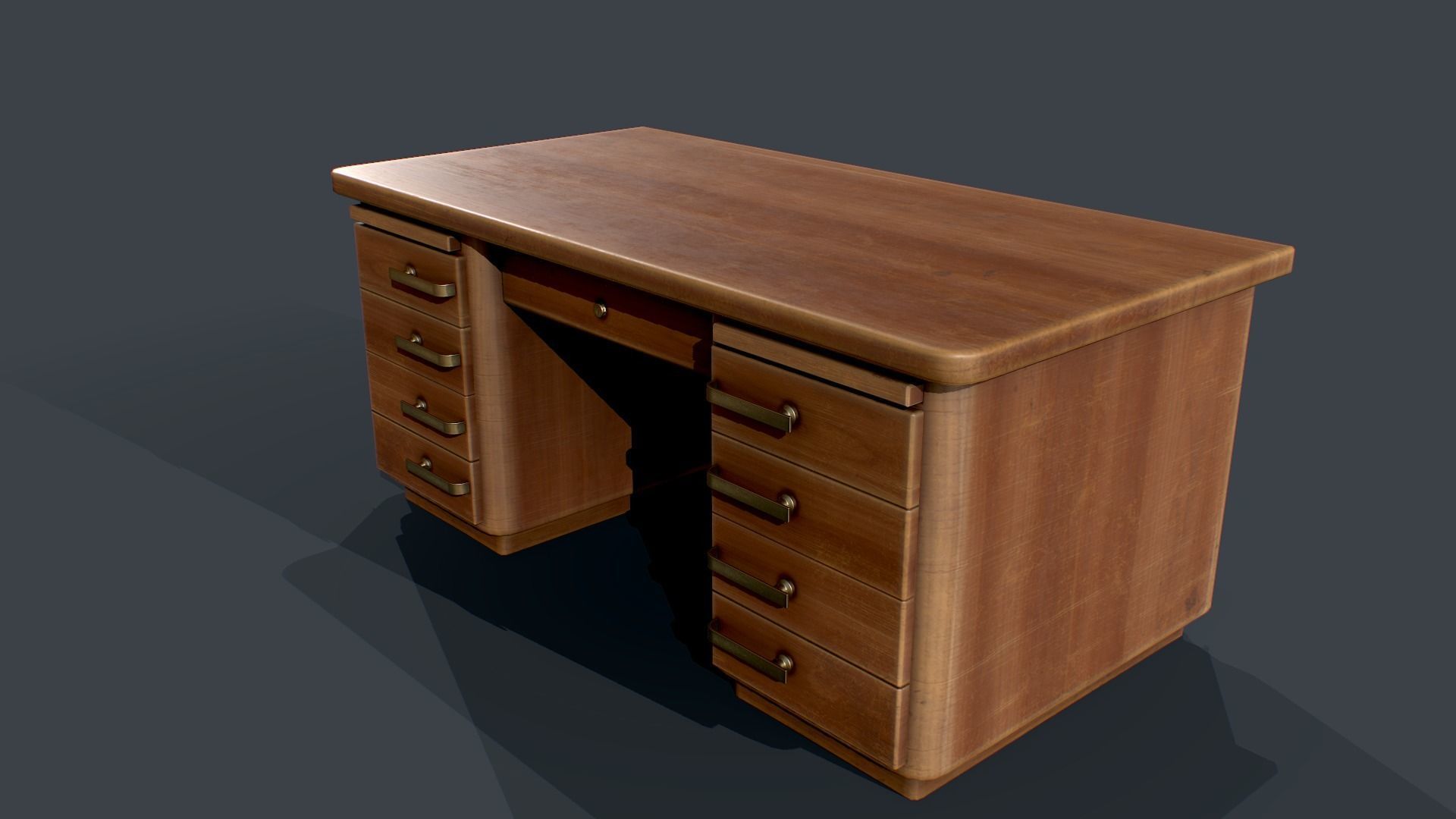 Desk Table Wooden free VR / AR / low-poly 3D model | CGTrader